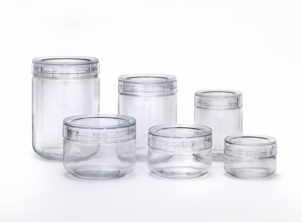 Charmy Clear Storage Jar Set – Gold Mine Natural Foods
