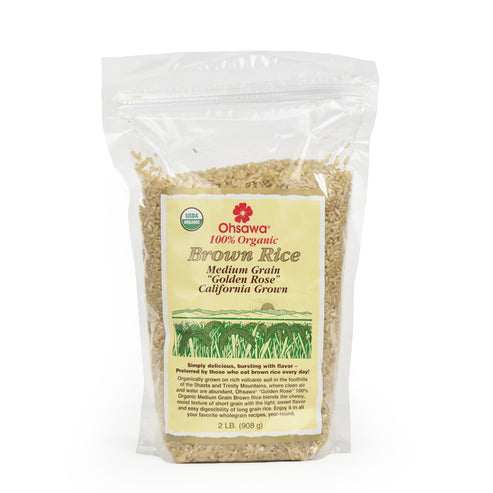 ORGANIC MEDIUM GRAIN ROSE BROWN RICE – Gold Mine Natural Foods