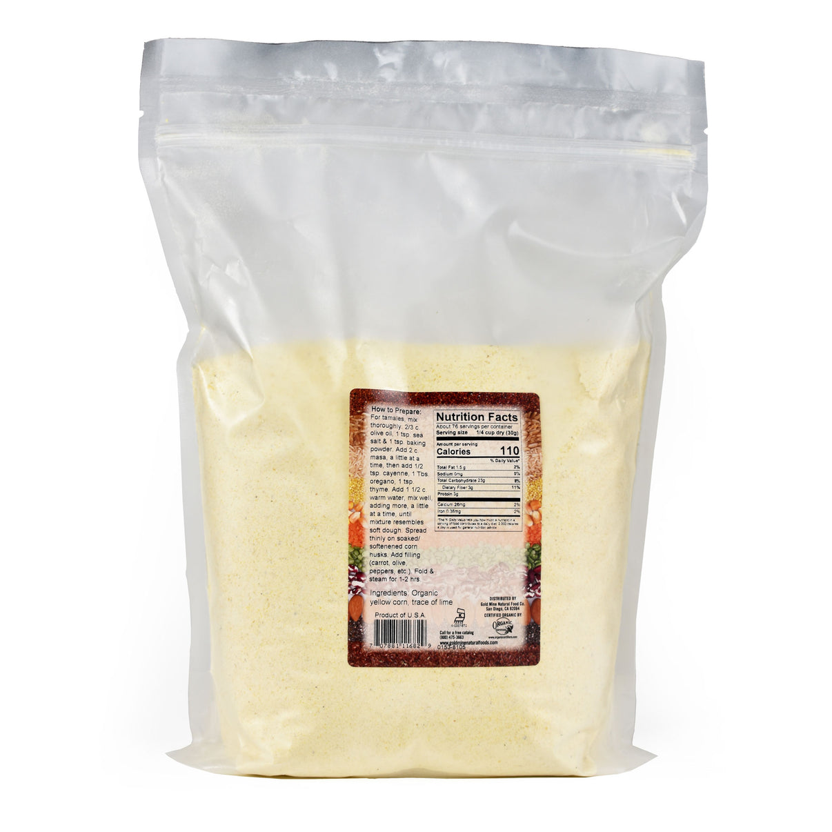 ORGANIC YELLOW MASA HARINA – Gold Mine Natural Foods